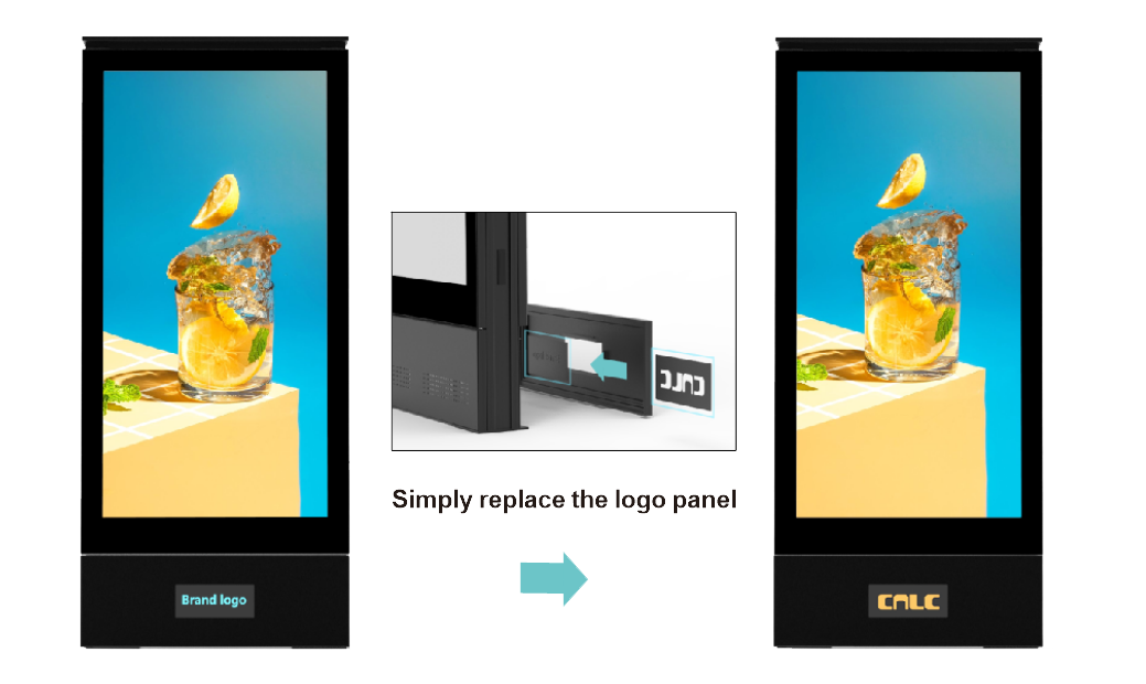 Customizable Digital Display with Quick-Replace Logo Solution ...